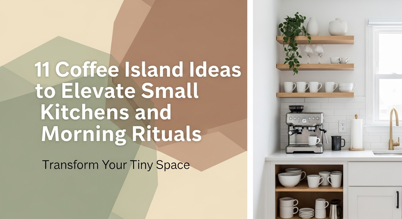 11 Coffee Island Ideas To Elevate Small Kitchens And Morning Rituals