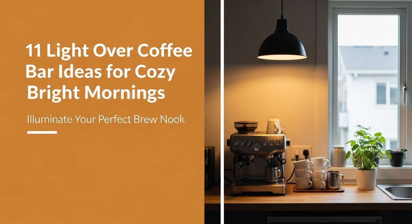 11 Light Over Coffee Bar Ideas For Cozy Bright Mornings