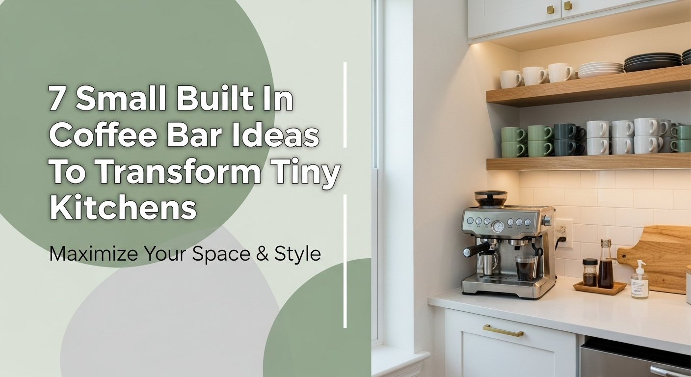 7 Small Built In Coffee Bar Ideas To Transform Tiny Kitchens