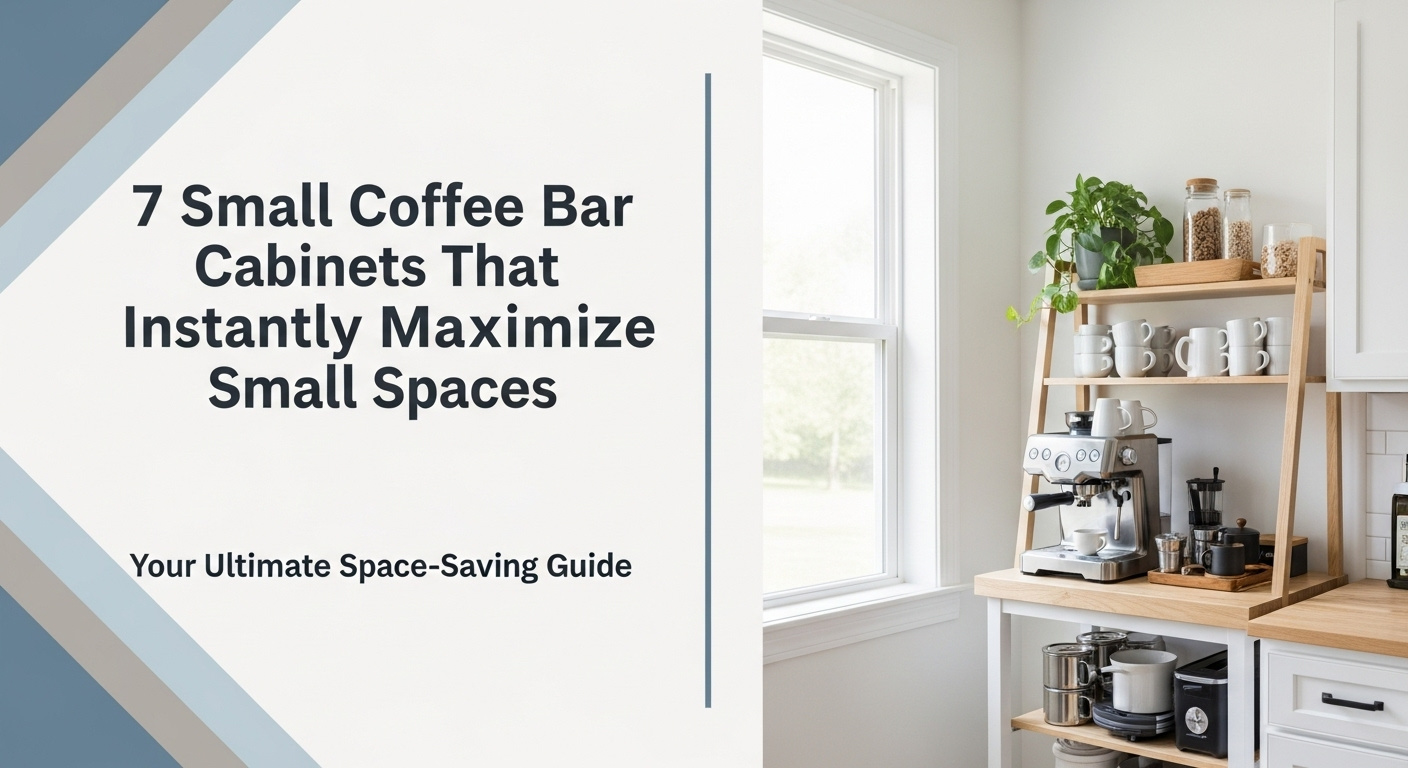 7 Small Coffee Bar Cabinets That Instantly Maximize Small Spaces