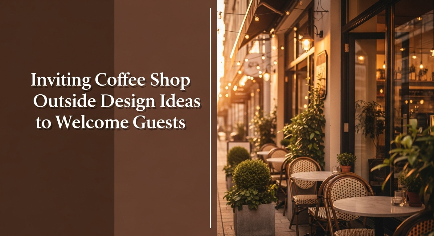 Inviting Coffee Shop Outside Design Ideas To Welcome Guests