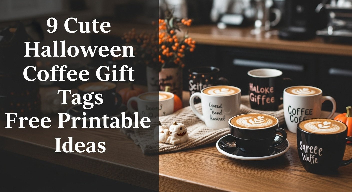 9 Cute Halloween Coffee Gift Tags Free Printable Ideas