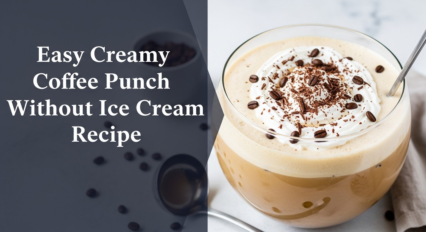 Easy Creamy Coffee Punch Without Ice Cream Recipe