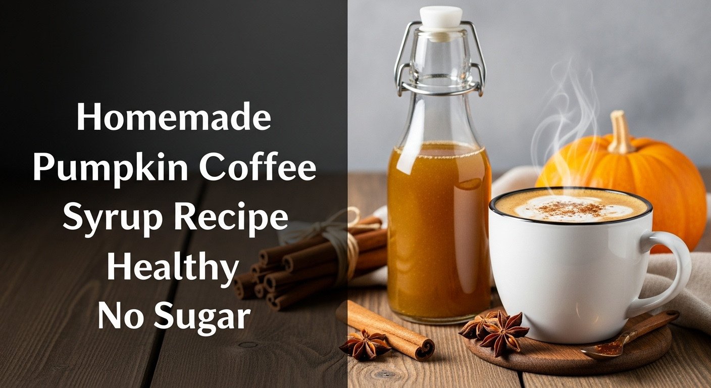 Homemade Pumpkin Coffee Syrup Recipe Healthy No Sugar