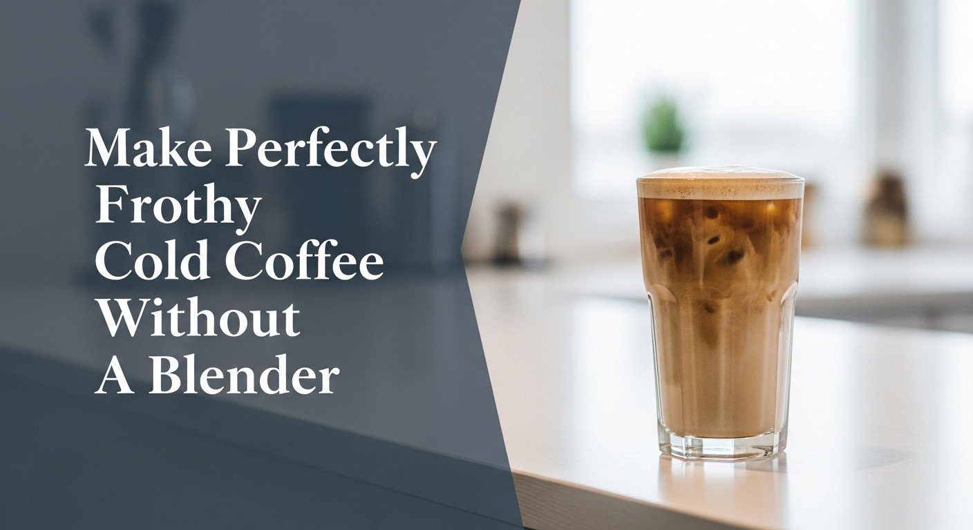 Make Perfectly Frothy Cold Coffee Without A Blender