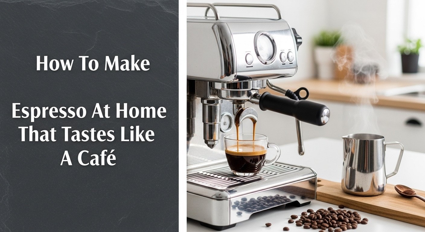 How To Make Espresso At Home That Tastes Like A Cafe