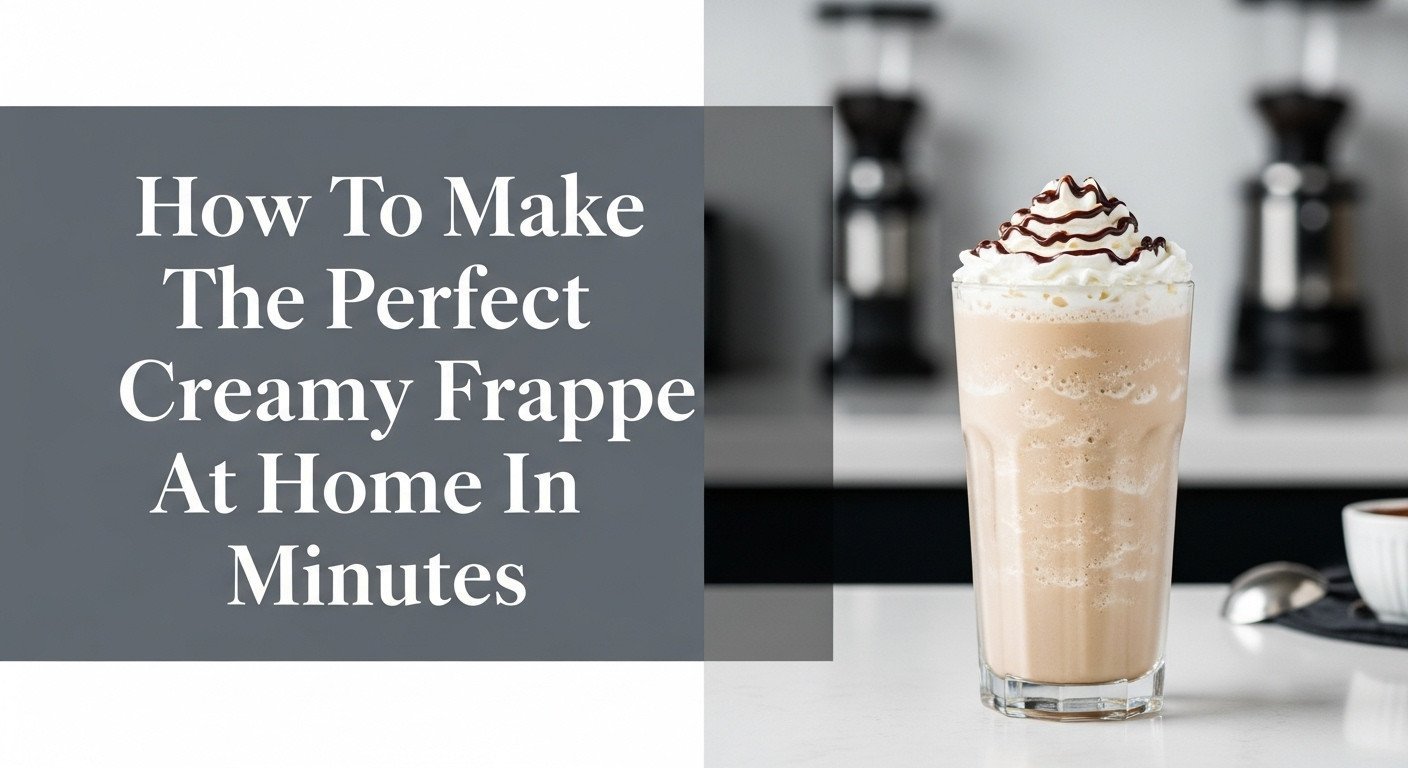 How To Make The Perfect Creamy Frappe At Home In Minutes