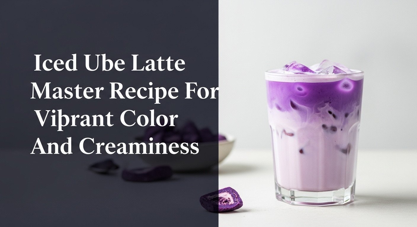 Iced Ube Latte Master Recipe For Vibrant Color And Creaminess