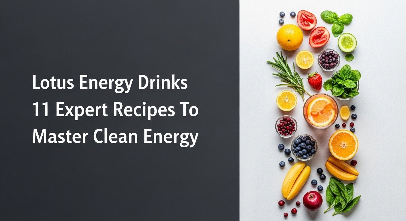Lotus Energy Drinks 11 Expert Recipes To Master Clean Energy
