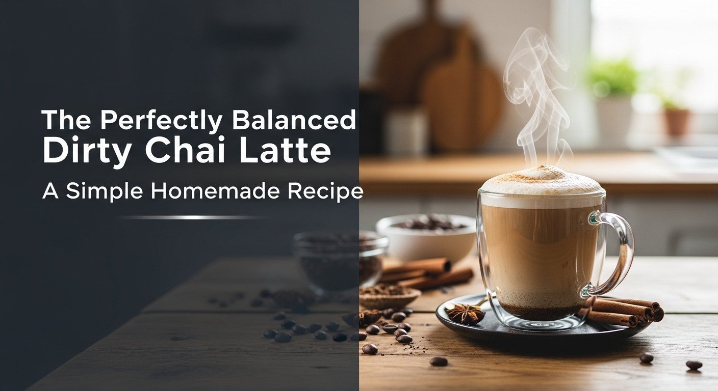 The Perfectly Balanced Dirty Chai Latte A Simple Homemade Recipe
