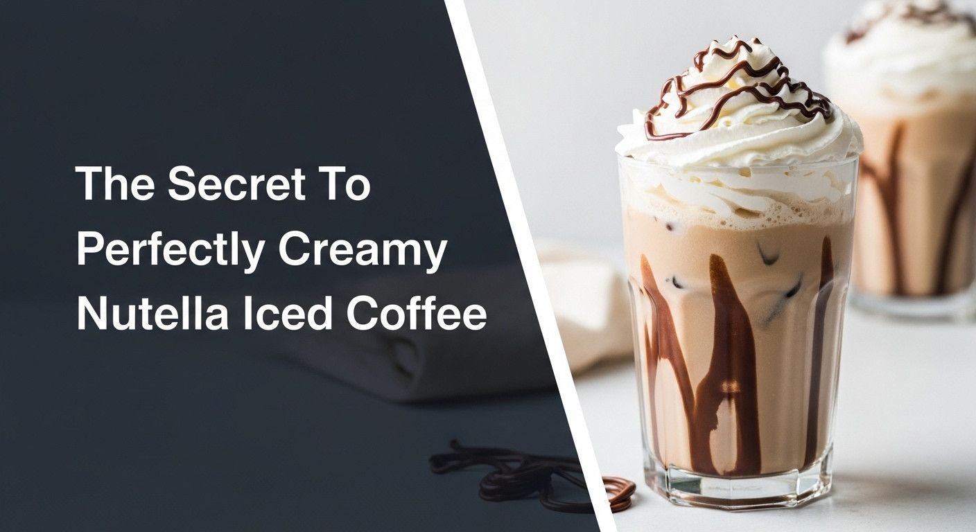 The Secret To Perfectly Creamy Nutella Iced Coffee
