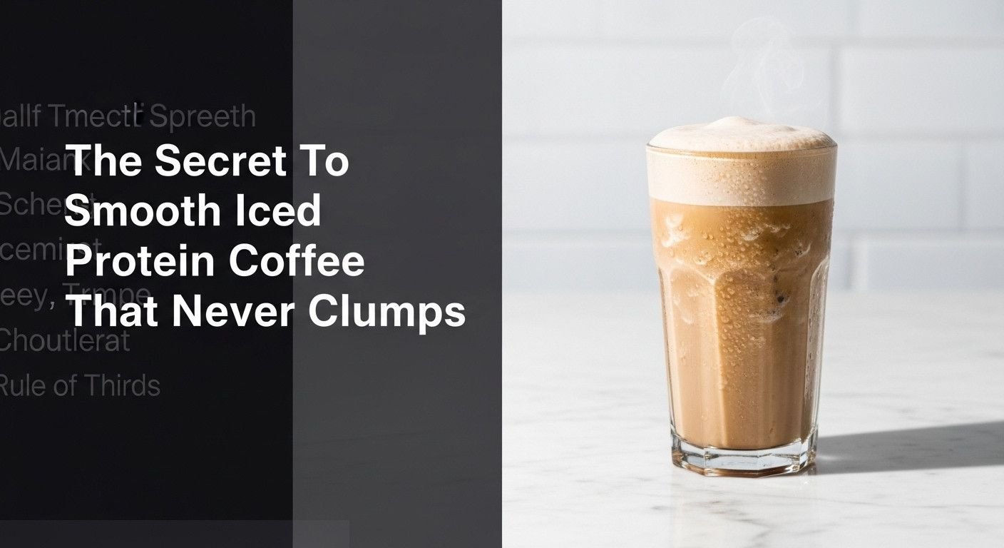 The Secret To Smooth Iced Protein Coffee That Never Clumps
