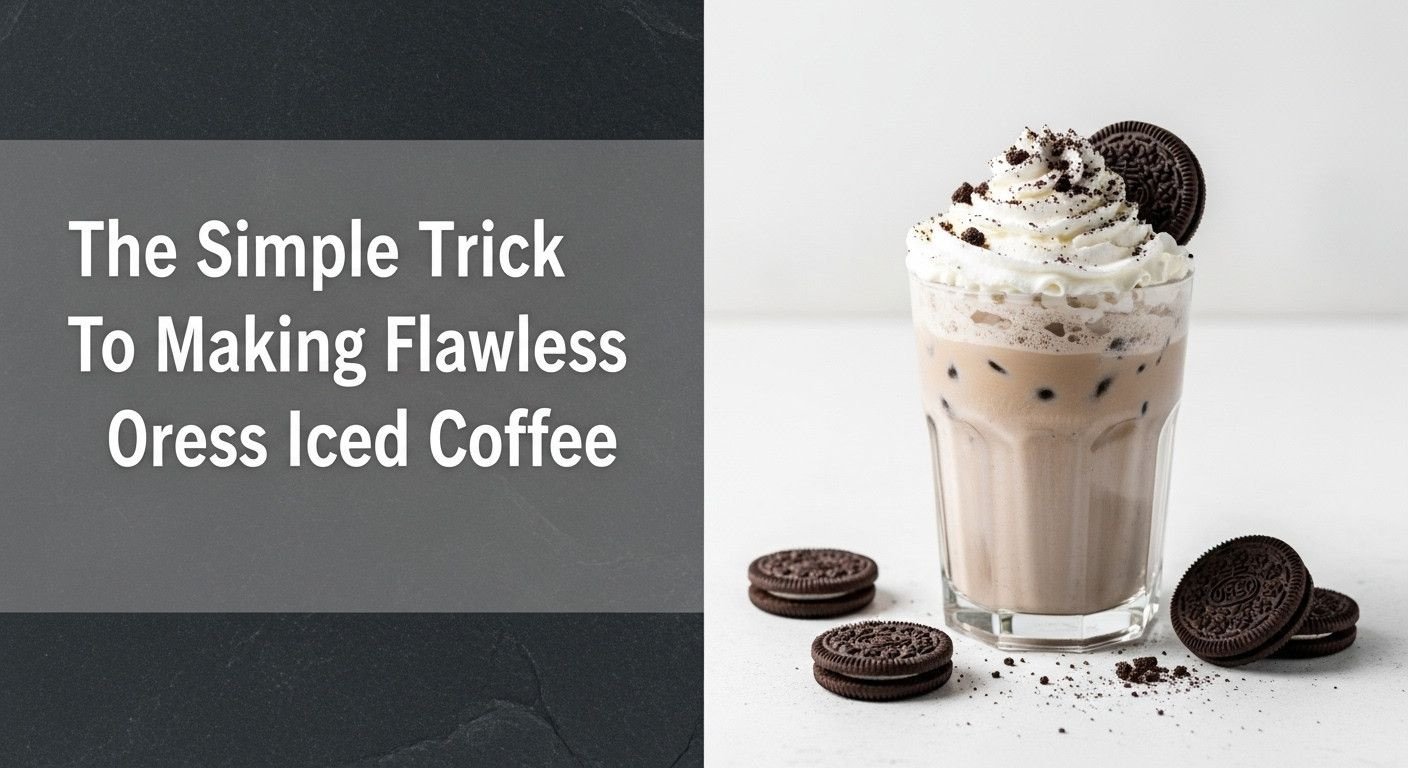The Simple Trick To Making Flawless Oreo Iced Coffee