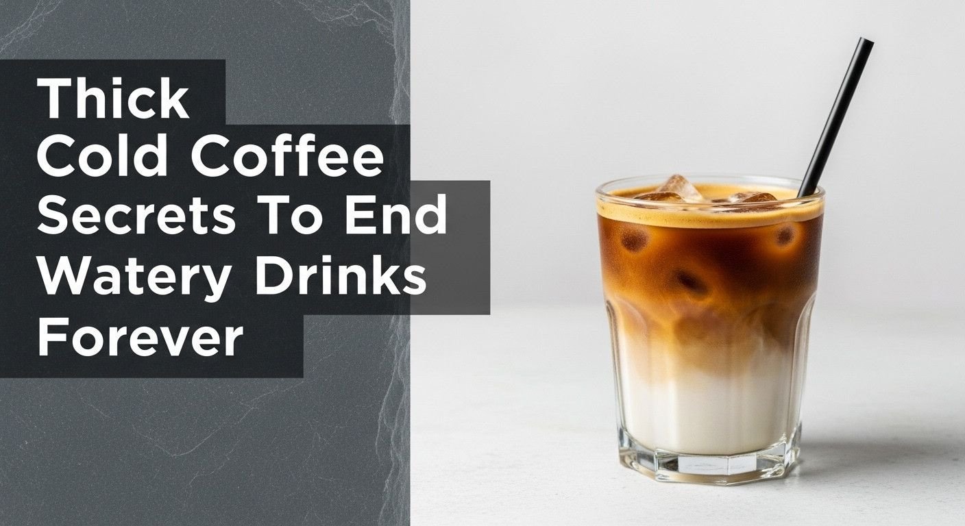 Thick Cold Coffee Secrets To End Watery Drinks Forever