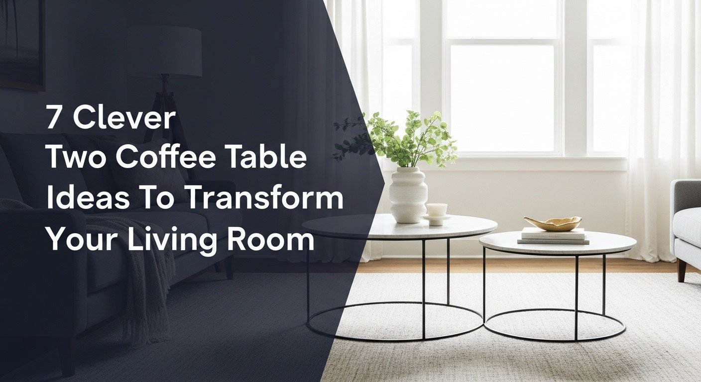 7 Clever Two Coffee Table Ideas To Transform Your Living Room