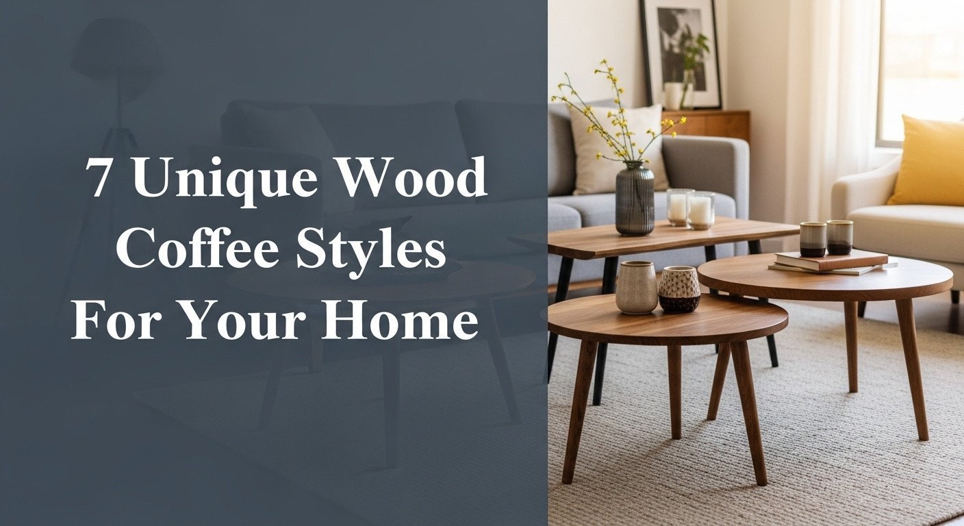 7 Unique Wood Coffee Table Styles For Your Home