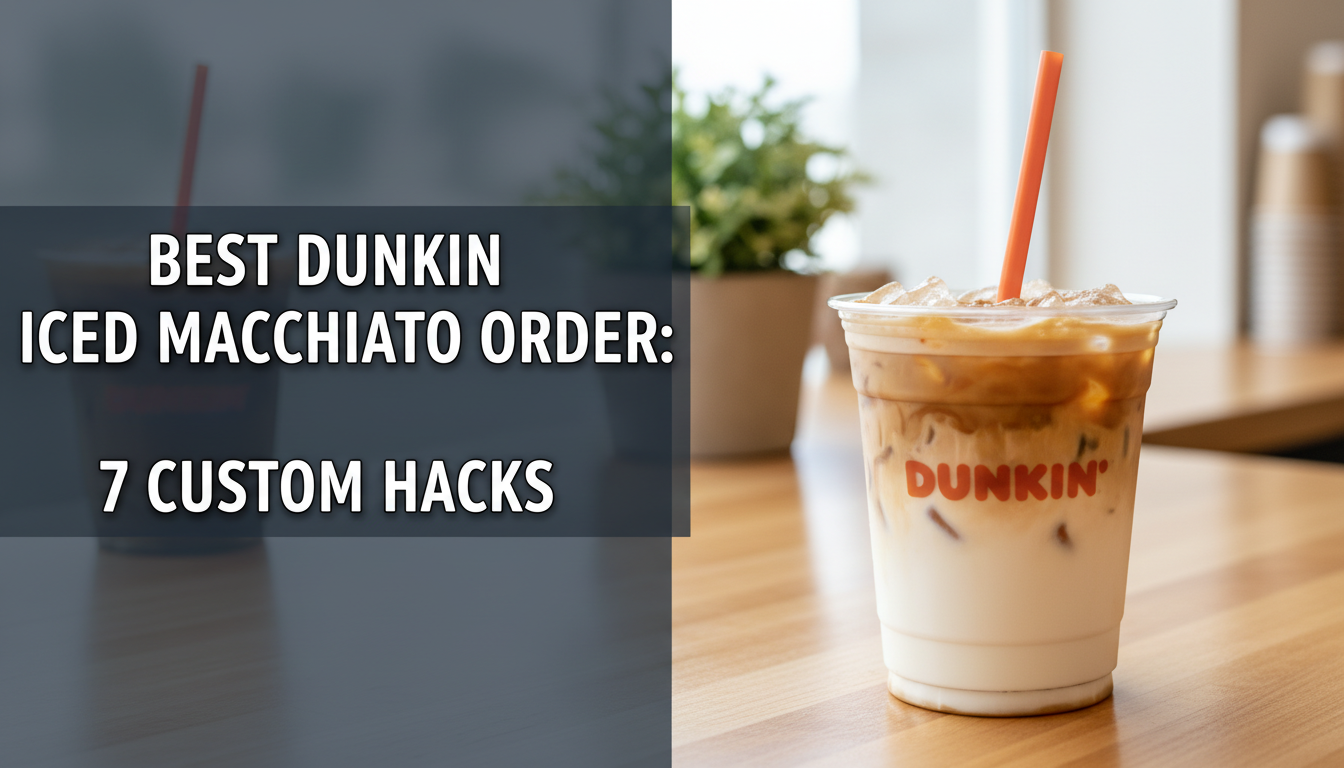 Best Dunkin Iced Macchiato Order: 7 Custom Hacks