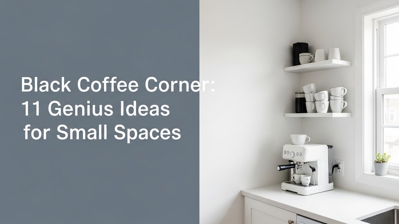Black Coffee Corner: 11 Genius Ideas For Small Spaces