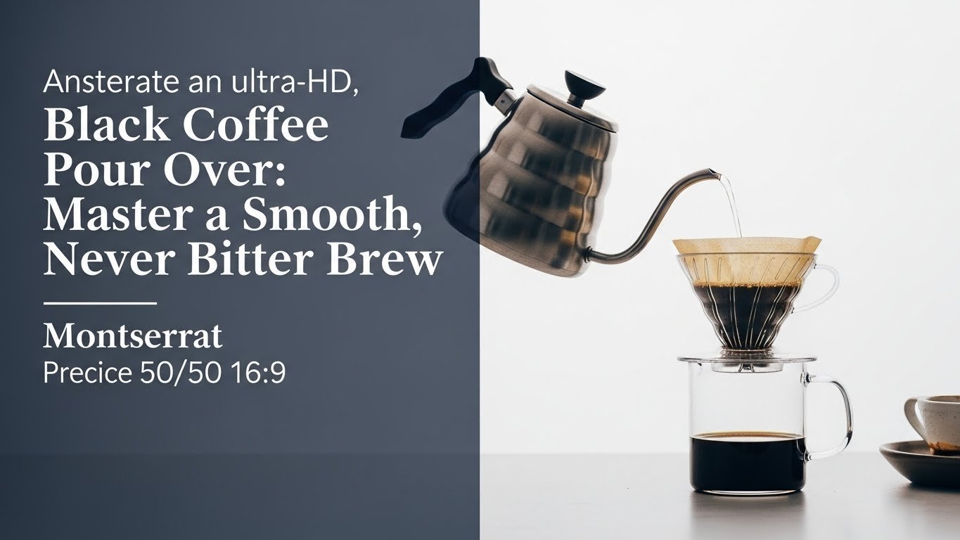 Black Coffee Pour Over: Master A Smooth, Never Bitter Brew