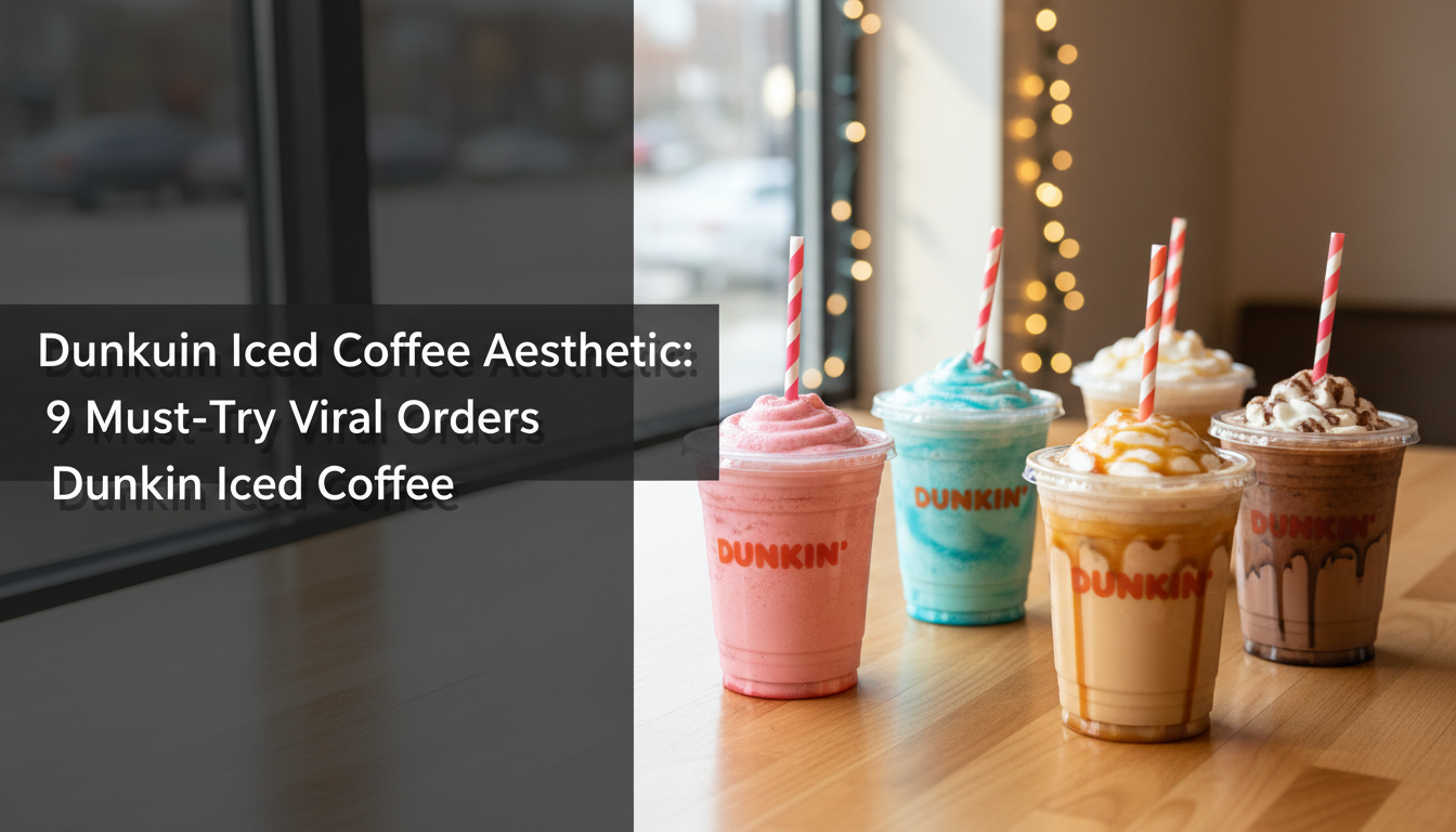Dunkin Iced Coffee Aesthetic: 9 Must-Try Viral Orders