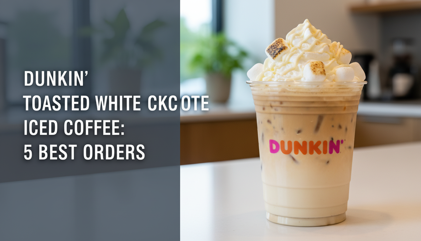 Dunkin Toasted White Chocolate Iced Coffee: 5 Best Orders 2026