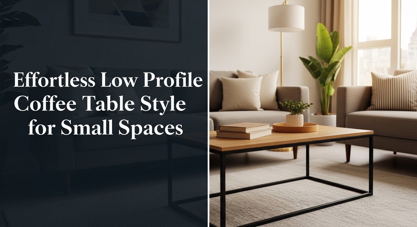 Effortless Low Profile Coffee Table Style For Small Spaces