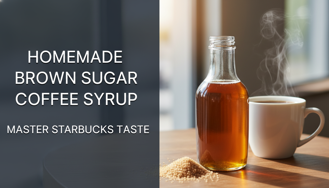Homemade Brown Sugar Coffee Syrup Master Starbucks Taste