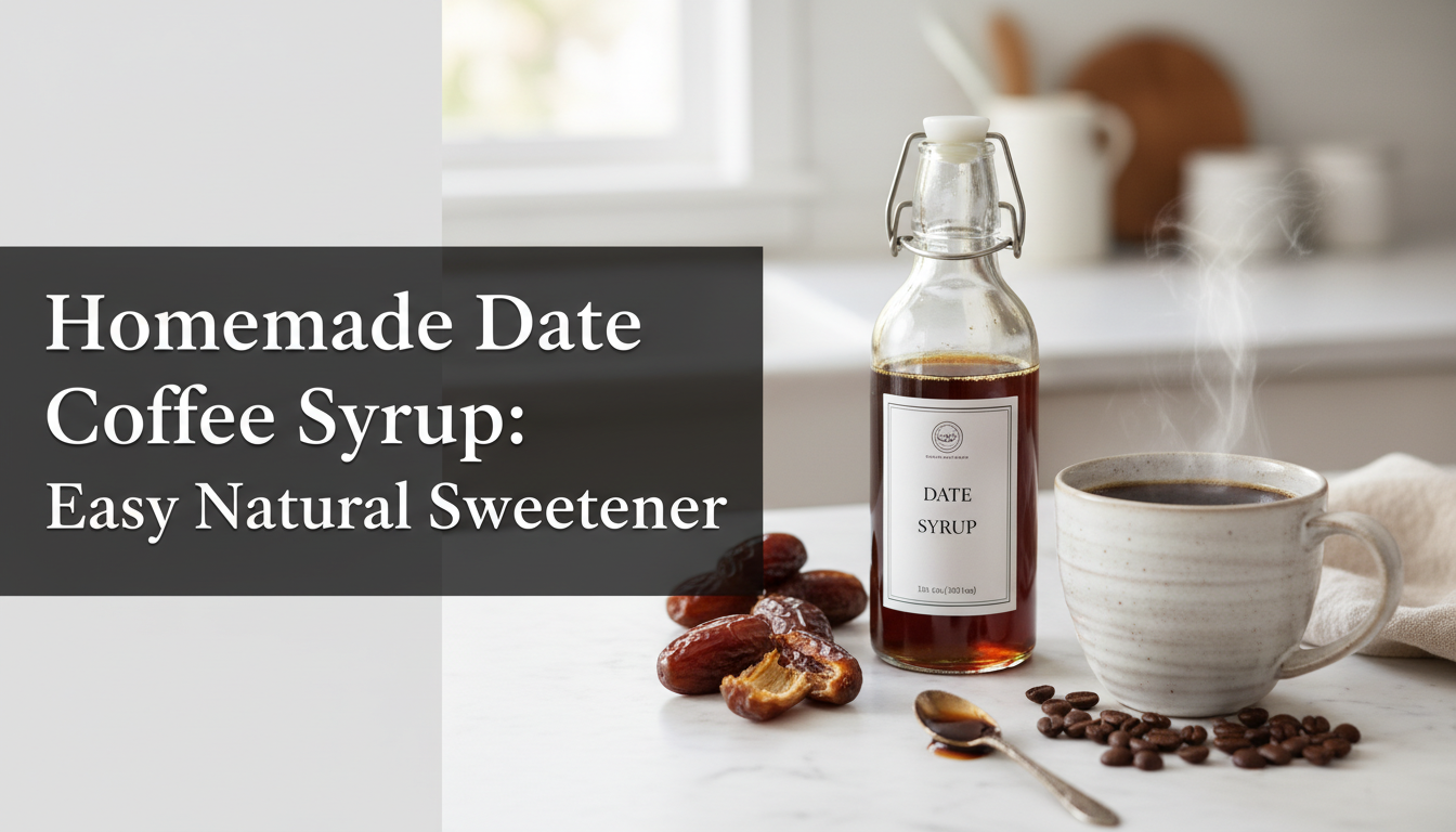 Homemade Date Coffee Syrup: Easy Natural Sweetener