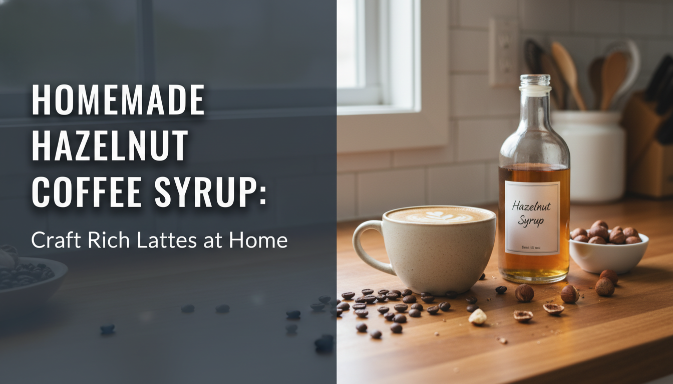 Homemade Hazelnut Coffee Syrup: Craft Rich Lattes At Home