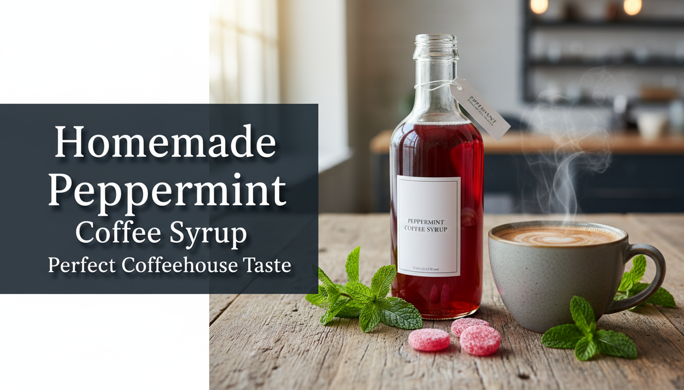 Homemade Peppermint Coffee Syrup Perfect Coffeehouse Taste
