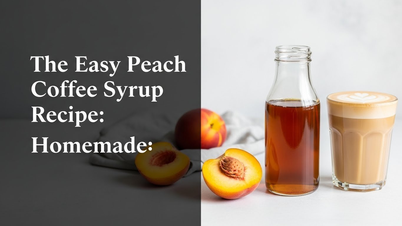The Easy Peach Coffee Syrup Recipe: Homemade 2025