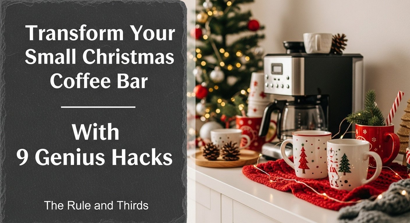 Transform Your Small Christmas Coffee Bar With 9 Genius Hacks