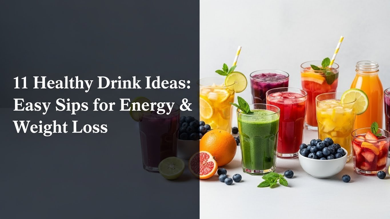 11 Healthy Drink Ideas: Easy Sips For Energy & Weight Loss