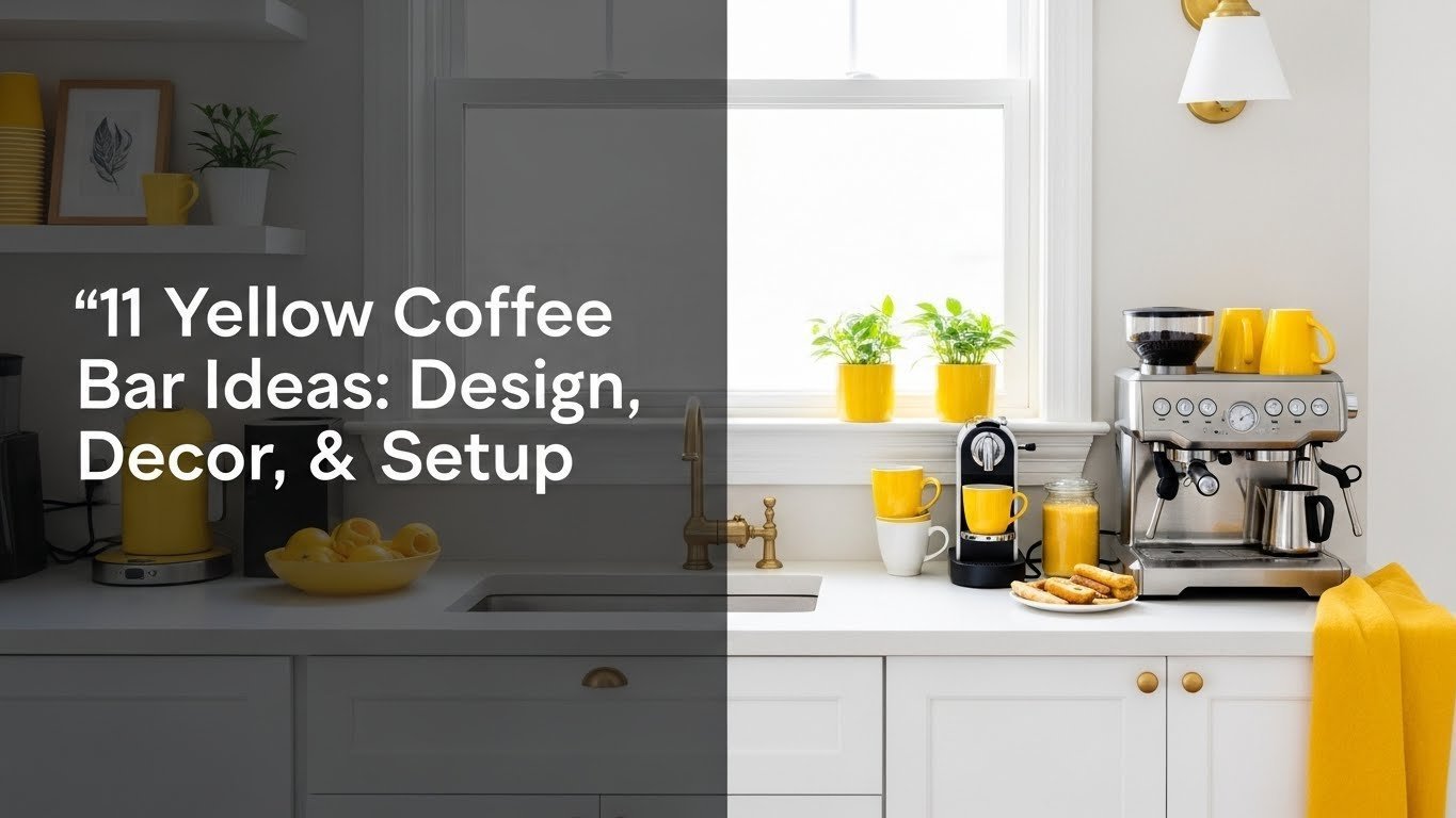 11 Yellow Coffee Bar Ideas: Design, Decor, & Setup 2026