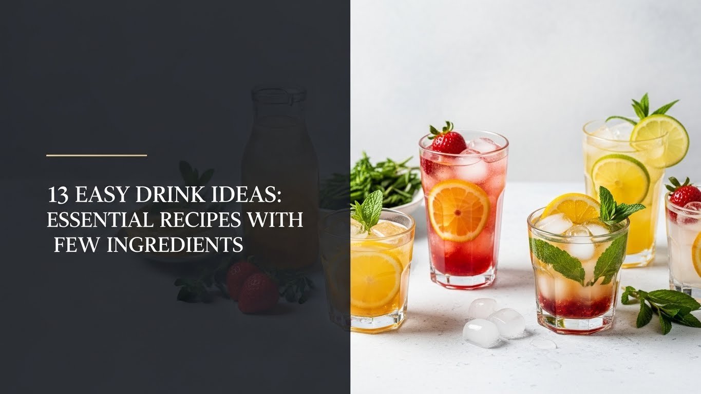 13 Easy Drink Ideas: Essential Recipes With Few Ingredients