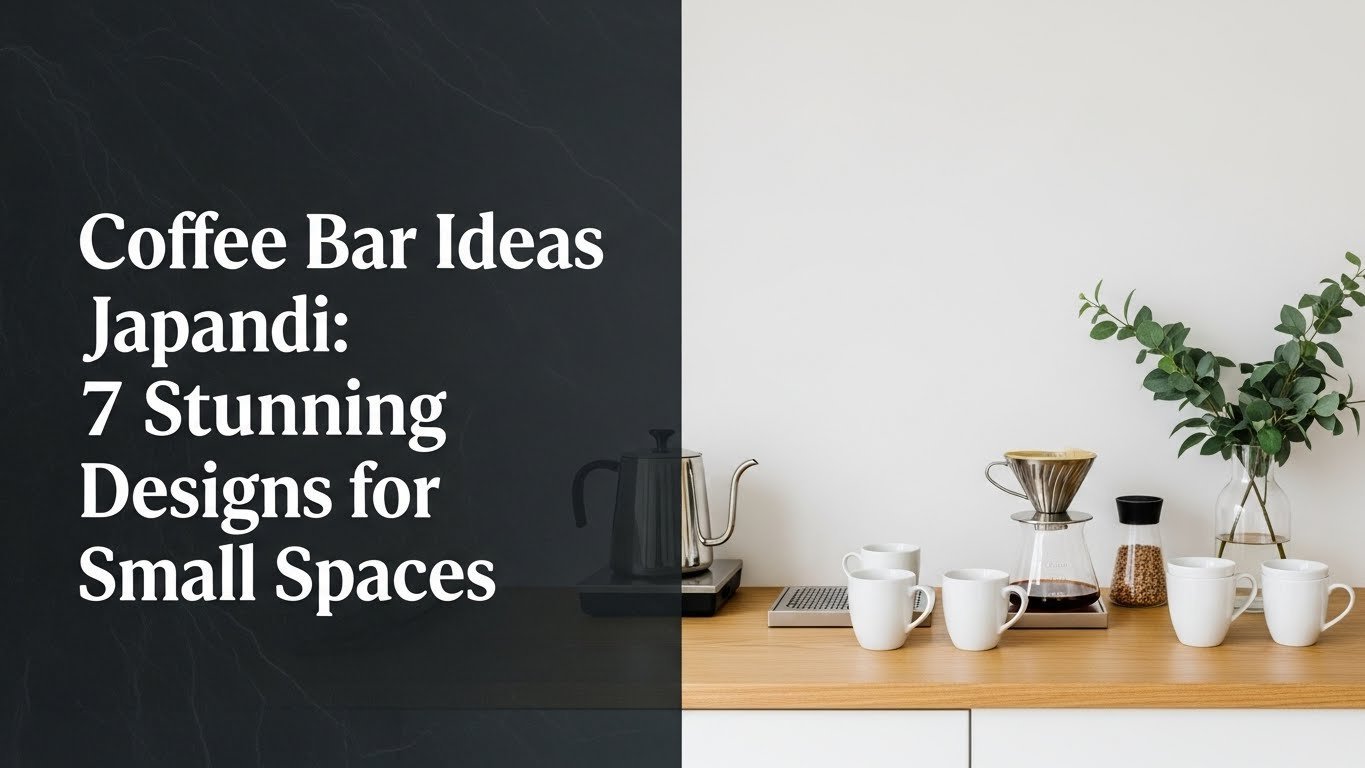 Coffee Bar Ideas Japandi: 7 Stunning Designs For Small Spaces