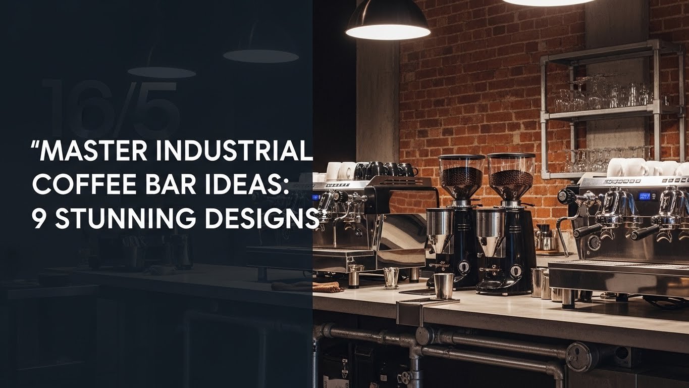 Master Industrial Coffee Bar Ideas: 9 Stunning Designs