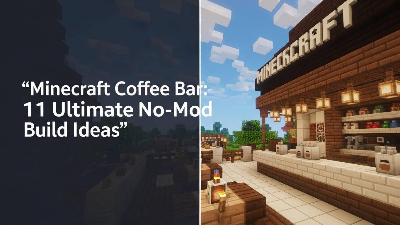 Minecraft Coffee Bar: 11 Ultimate No-Mod Build Ideas