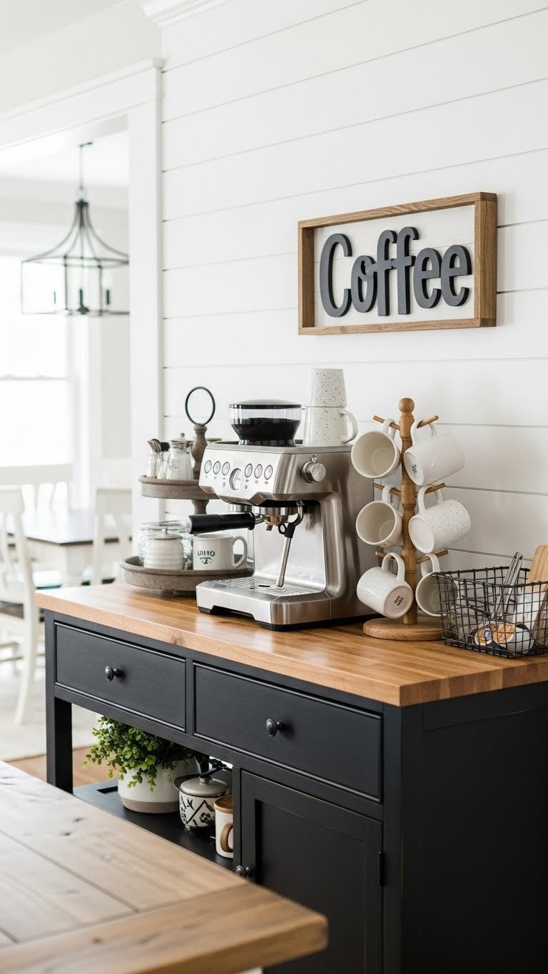 9 Essential Coffee Bar Ideas Buffet Table Styles For 2026
