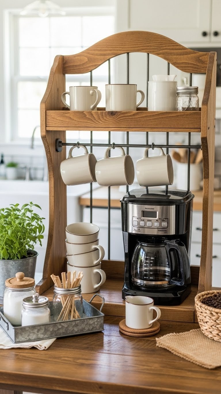 Bakers Rack Coffee Bar: 11 Stylish DIY Transformations