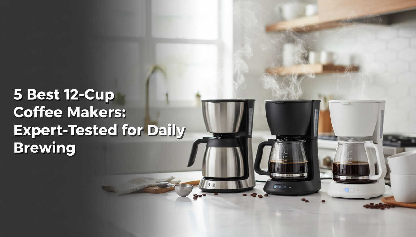 5 Best 12-Cup Coffee Makers In 2026: Expert-Tested For Daily Brewing