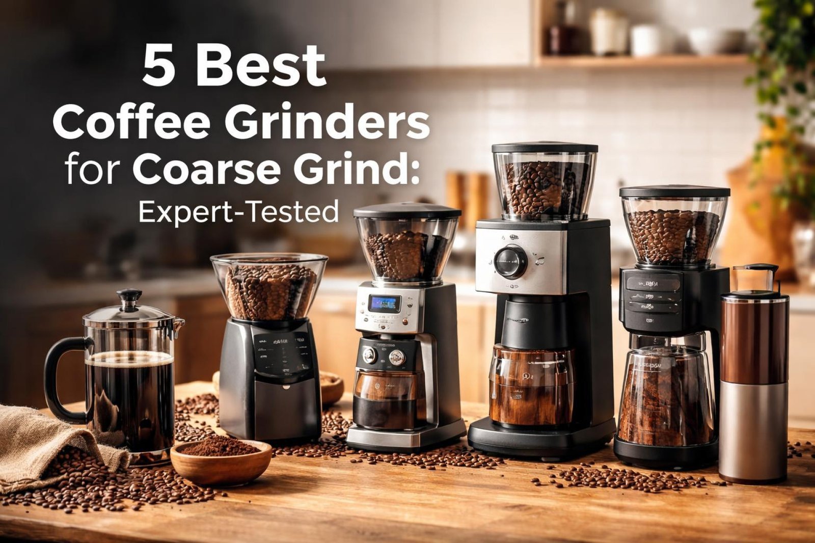5 Best Coffee Grinders For Coarse Grind: Expert-Tested In 2026