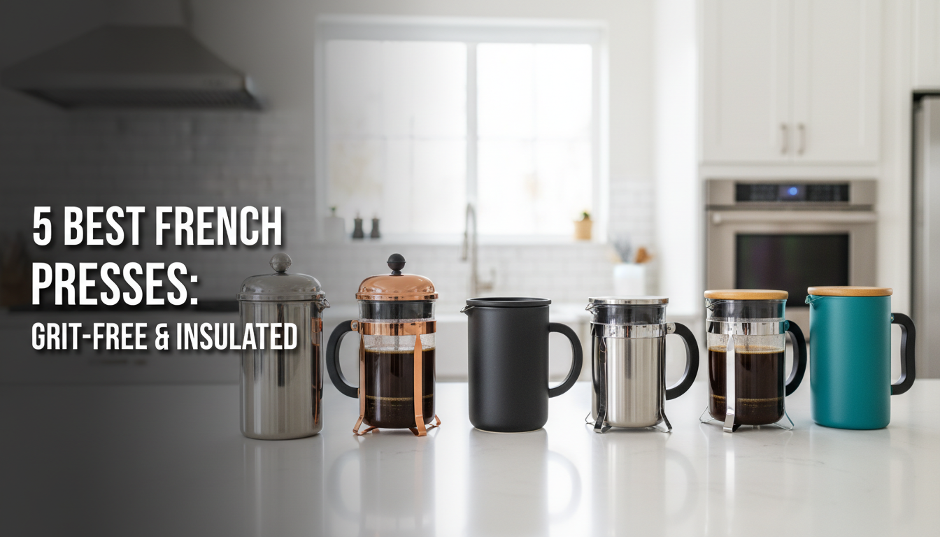 5 Best French Presses: Grit-Free & Insulated For 2026