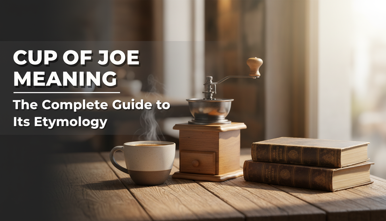 Cup Of Joe Meaning The Complete Guide To Its Etymology
