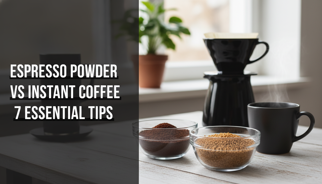 Espresso Powder Vs Instant Coffee