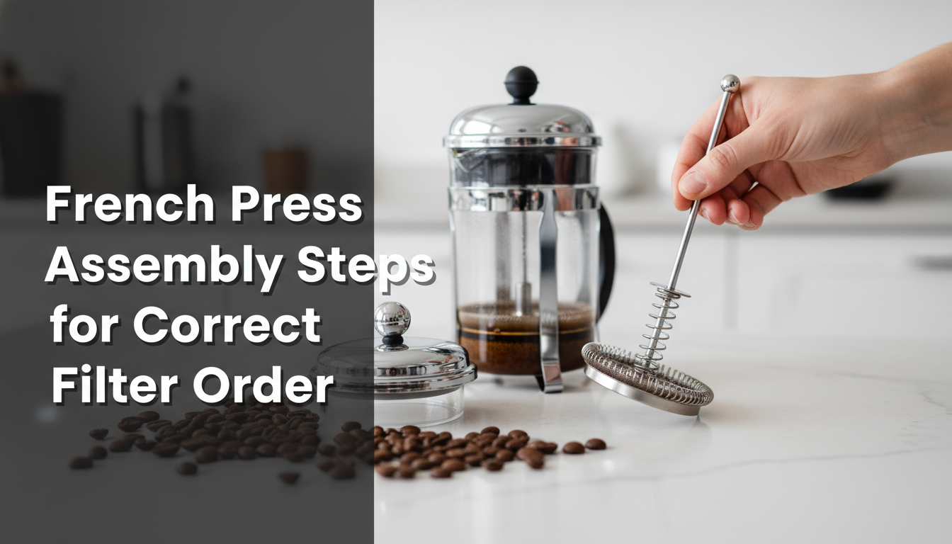 French Press Assembly Steps For Correct Filter Order 2026