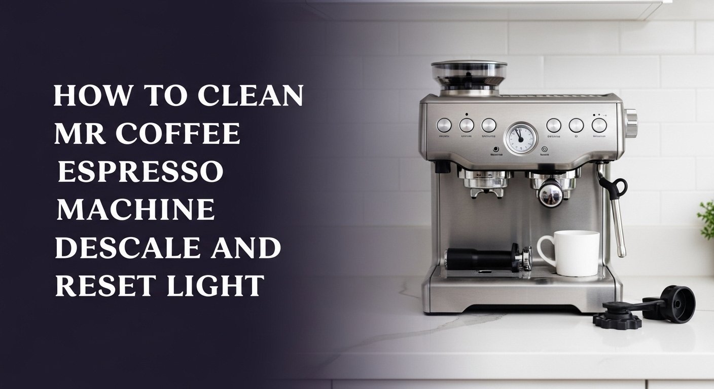 How To Clean Mr Coffee Espresso Machine Descale And Reset Light