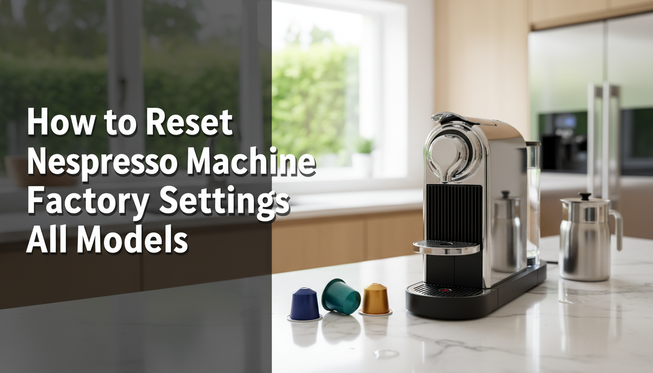 How To Reset Nespresso Machine Factory Settings All Models