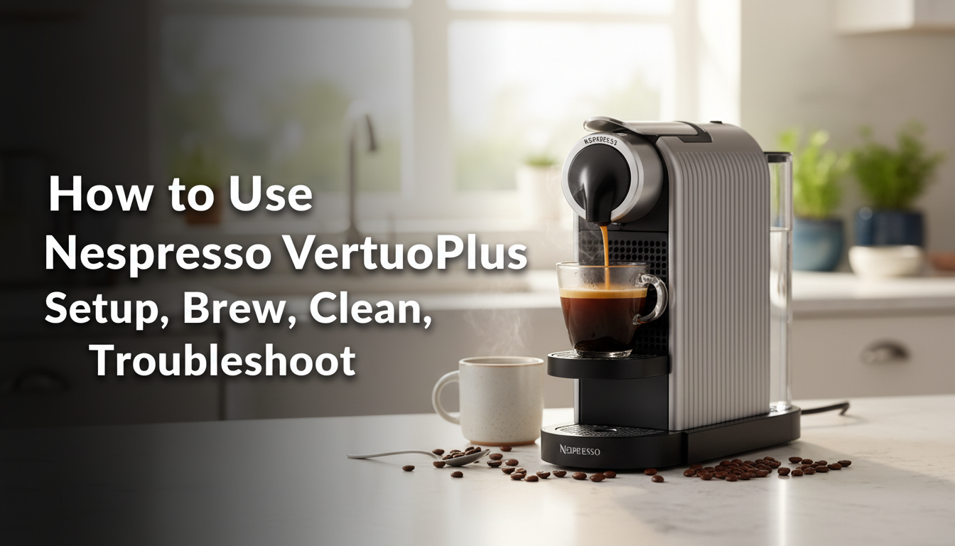 How To Use Nespresso VertuoPlus Setup, Brew, Clean, Troubleshoot