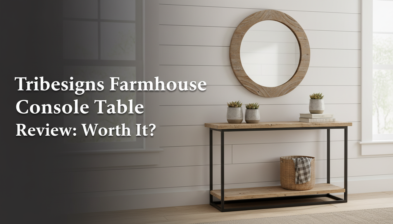 Tribesigns Farmhouse Console Table 2-Tier Review: Worth It?